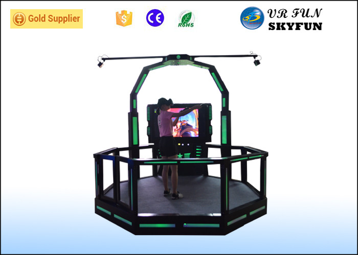 Metal HTC VR Shooting Simulator , Virtual Reality Walking Platform In Club