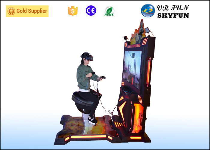 Adult / Kids 9D VR Shooting Game Machine , Arcade Games Horse Riding ...