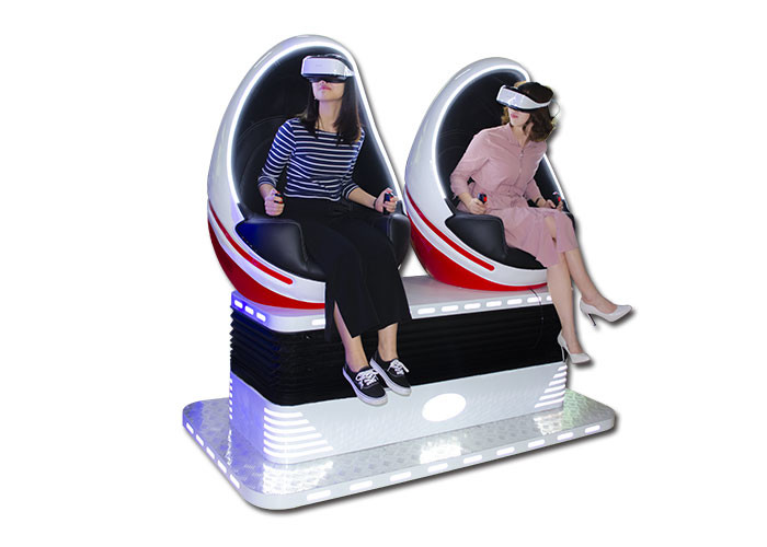 Shopping Mall 9D Egg Vr Cinema Simulator Double Seats / 9D Vr Chair