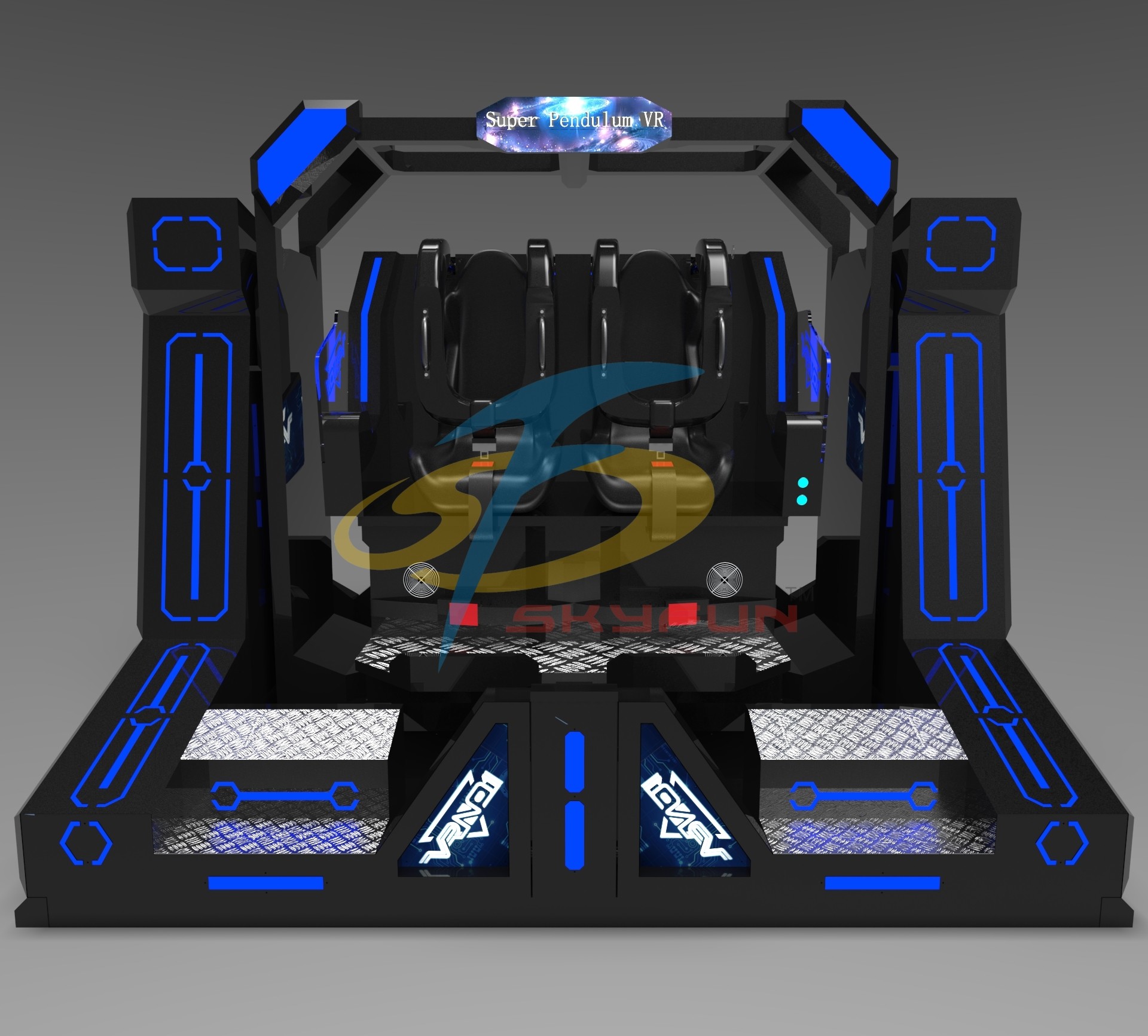 Two Seats 9D VR Simulator , Super Pendulum Virtual Reality Game Machine ...