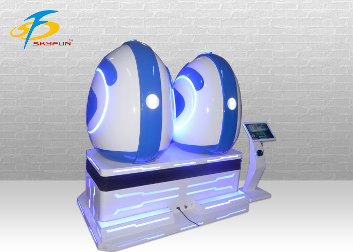 9D Virtual Reality Gaming Chair 2 Seats 9D Egg VR Cinema Simulator Games With Gun Shooting