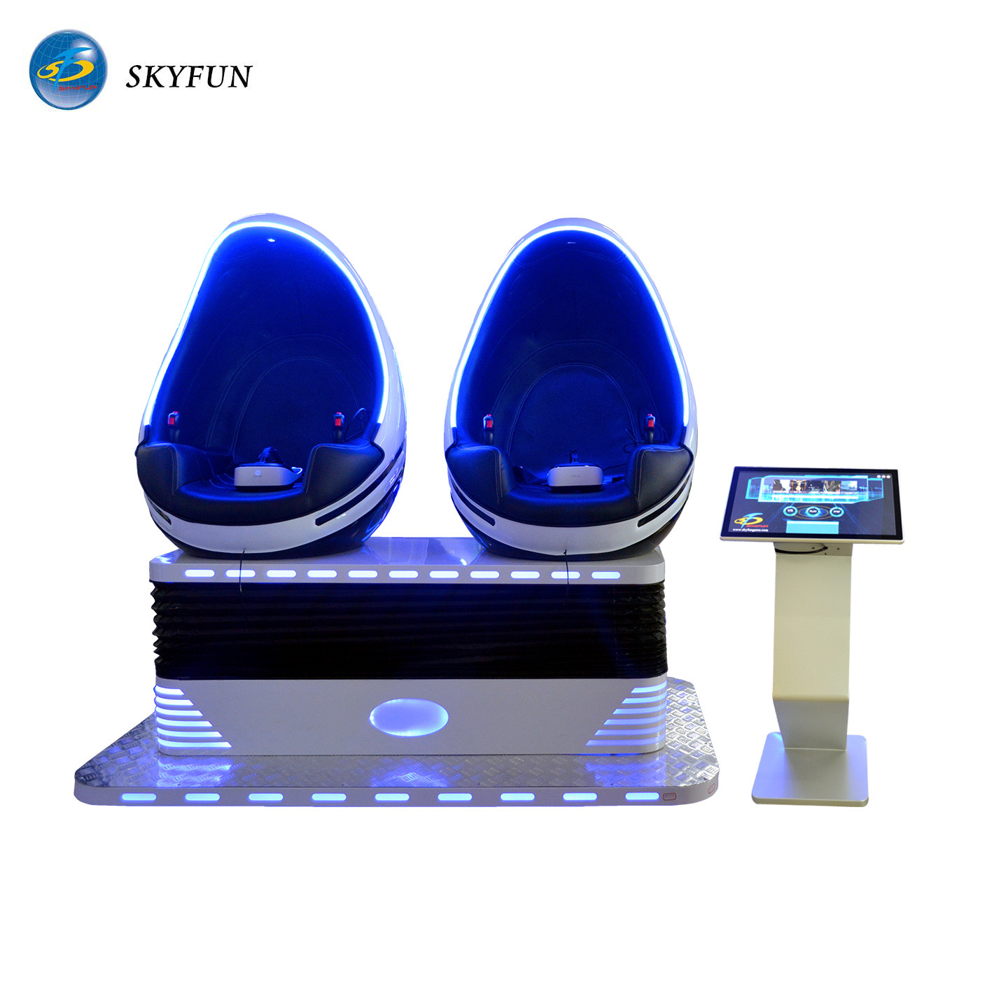 Skyfun Immersive Double Seat 9D VR Egg Chair Second Generation Deepoon ...