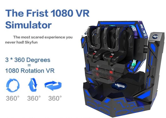 3 DOF Platform 360 Degree VR Chair 1080 Iron Warrior Smoothly Rotation