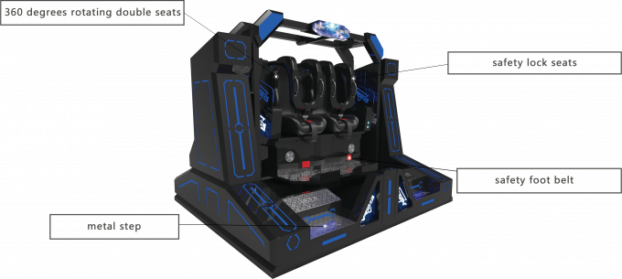 5KW 9D VR Simulator Super Pendulum Experience Machine With 12 Months ...