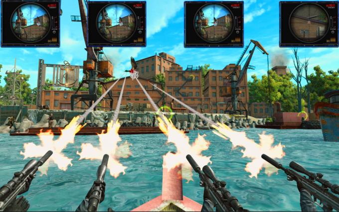 Commercial Arcade 4 Players AR Sniper Elite Shooting Game Machine 12 Months Warranty