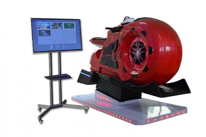 Blue & Red Motorbike VR Driving Simulator / 9D Virtual Reality Game Machine